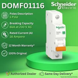 Promo Schneider Electric NEW DOMAE MCB 16A 1P - DOMF01116 - Jakarta Pusat - Schneider Electric ...