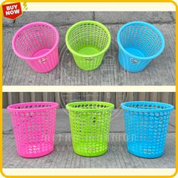 Promo Tempat Sampah Keranjang Jaring Besi Tong Bulat Metal Trash Bin ...