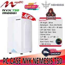 Jual Casing PC NYK Nemesis T50 Imoogi White Gaming Case Free 1 Fan ...