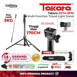 Jual Takara OCTA B170 Multi Function Tripod Selfie Stick Light Stand ...