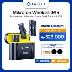 Jual INBEX IM4 Wireless Microphone Mic Wireless Clip on Mikrofon ...