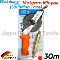 Jual Richter Meteran Minyak 30 Meter Oil Sounding Tape Brass Stainless ...