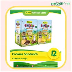 Promo MILNA COOKIES SANDWICH COKELAT 12X24G - Kota Tangerang - Milna ...