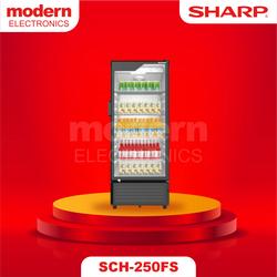 Promo Sharp Showcase Display Cooler 250L SCH 250 FS / SCH250FS / SCH ...