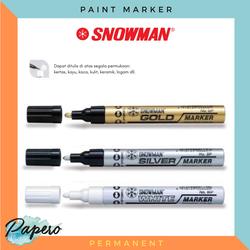 Jual spidol snowman paint marker white putih permanent WP-12 - Gold ...