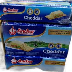 Promo Anchor Cheddar Block Cheese 2 x 150g - Keju Cheddar Asli New ...