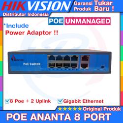 Jual Switch Hub POE 8+2 Port Uplink Switch POE 8 Port + 2 Port Uplink ...