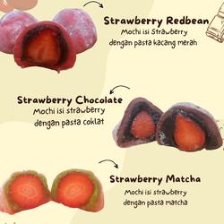 Promo Papaya Japanese Daifuku Mochi Choco Ichigo / Rasa Coklat ...