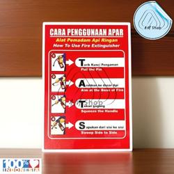 Jual STIKER VINYL CARA PENGGUNAAN APAR SIGN RAMBU K3 Uk. 20 x 30 CM ...