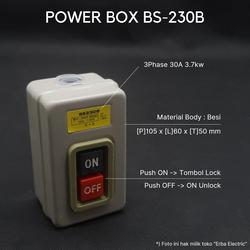 Jual Power Push Button Switch ON-OFF BS230B 3P 30A 3.7kW 500V BS-230B ...
