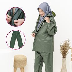 Promo JAS HUJAN PRIA WANITA BAHAN TEBAL ELASTIS TERBAIK ORIGINAL BY AKULA - cream moca, L - Kab ...