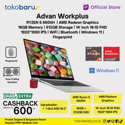 Jual Advan Pixelwar Laptop Gaming AMD Ryzen 5 6600H 16" 2K IPS 16GB ...