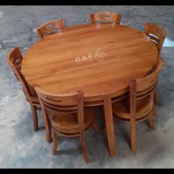 Jual Meja Makan Oval 6 Kursi Kayu Jati Asli - Kab. Jepara - TEAKWOOD ...