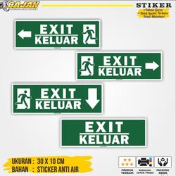 Jual Cetak Stiker Sign Jalur evakuasi dan Rambu Exit, Akrilik 30x10cm ...