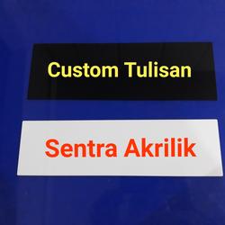 Jual Papan Nama Pintu Custom Name Plate Acylic Display Dinding akrilik ...