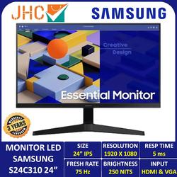 Promo Monitor LED Samsung 24" Essential S3 S24D300 IPS FHD 100Hz Cicil ...