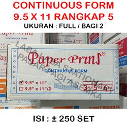 Promo KERTAS CONTINUOUS FORM 2 PLY 9.5 X 11 SJ PAPER PRINT A4 / RANGKAP ...