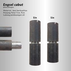 Jual engsel bubut 3/4 besi berkualitas | engsel pintu panjang 7cm, 9cm ...