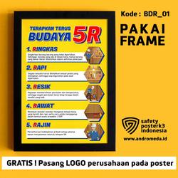 Jual Safety Poster K3 : Kawasan 5R + Frame - Kota Bandung - Safety ...
