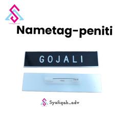 Jual Name Tag Satpam - Nama Dada Karyawan Kantor - Name Tag Peniti ...