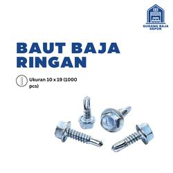Jual Skrup / Sekrup Baja Ringan 10 x 19 Baut Canal C (Box isi 1000 Pcs) - Kota Makassar - Subur ...