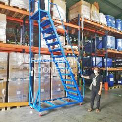 Jual Tangga Dorong . Rolling Ladders . Mobile Stairs . Tangga Gudang ...