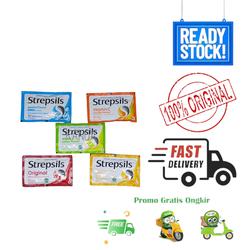 Jual Permen Strepsils Original sachet Pelega Tenggorokan isi 8 butir ...