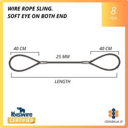 Jual WIRE ROPE SLING. SOFT EYE ON BOTH END 25 MM SWL 8 TON KISWIRE - 6 M - Kota Tangerang - IBN ...