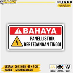 Jual Stiker Safety Sign Bahaya Listrik Tegangan Tinggi (20cm x 20cm ...