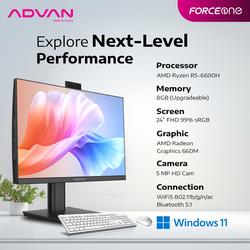 Promo ADVAN FORCE ONEPC | ALL IN ONE PC AMD RYZEN 5 6600H 8GB/512GB ...