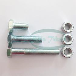 Jual Baut Mur Putih M18x40 BMP M18 x 40 Baut Mur Besi Galvanis Set - Jakarta Barat - SLF | Tokopedia