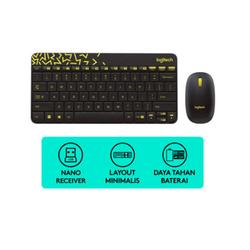 Promo Logitech MK240 Wireless Keyboard dan Mouse - Black - Jakarta ...