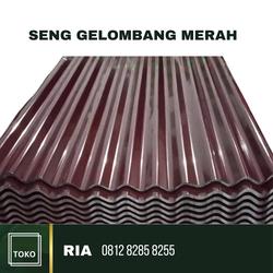 Jual SENG GELOMBANG WARNA 11 PARET 6 KAKI FEET 1 KODI 180 CM X 80 CM ...
