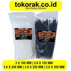 Jual Kabel Ties 10cm 15cm 20cm 25cm 30cm Nylon Cable Tie Insulock Tis Besar - 25cm, Putih - Kab ...