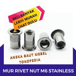 Jual mur rivet nut m6 besi putih.nut rivet m6 putih - Jakarta Barat - qualityindo | Tokopedia