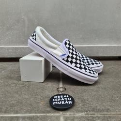Jual OBRAL SEPATU VANS VAULT OG SLIP ON CHECKERBOARD BLACK WHITE GRADE ...