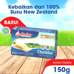 Promo Anchor Cheddar Block Cheese 2 x 150g - Keju Cheddar Asli New ...