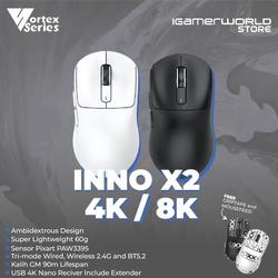 Promo VortexSeries INNO X2 Super Light Wireless Gaming Mouse - BLACK 4K ...