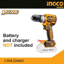 Jual INGCO CIDLI20668 MESIN BOR IMPACT CORDLESS 20V BRUSHLESS 13MM ...