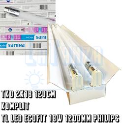 Jual Kap Lampu TKO LED 2x18 120cm kap TKO TL 2 x 18 Philips Corepro ...
