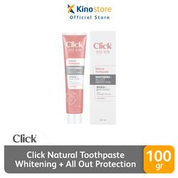 Promo Click Natural Toothpaste Whitening + All Out Protection - Kota ...