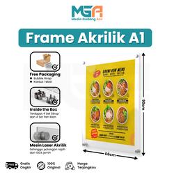 Jual FRAME / BINGKAI / DISPLAY POSTER AKRILIK BERKUALITAS UKURAN A1 - Sudut Tumpul - Jakarta ...