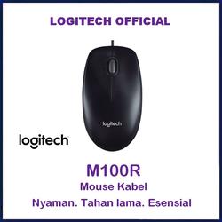 Jual Logitech M100R Mouse logitec kabel M100 R Wired USB Optical ...