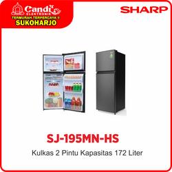 Jual SHARP SJ195MNHS Kulkas 2 pintu 172 Liter SJ-195MN-HS / SJ 195MNHS ...