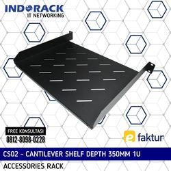 Jual Cantilever Shelf 1U Flat Ambalan Tatakan Rak Server Depth 350mm : CS02 - Jakarta Pusat ...