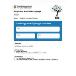 Jual Progression Test Stage 6 English (ESL) 2023 & 2024 w/ Keys ...