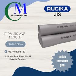 Jual Pipa PVC 1 inch RUCIKA WAVIN JIS Abu (AW) Per batang - Jakarta ...