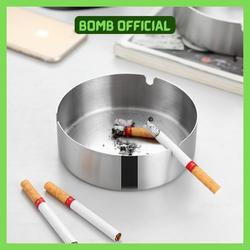 Jual Asbak Stainless GOLD Cafe Tebal Bulat 8cm asbak besi polos 3 ...