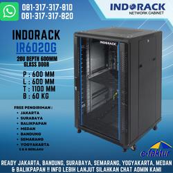 Promo IR6020G - 20U Close Rack Depth 600mm Glass Door 19" - INDORACK ...