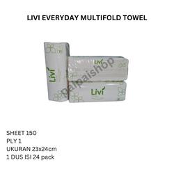Jual Tissue / Tisu LIVI ECO Smart Towel Multifold 150's / kasar ...
